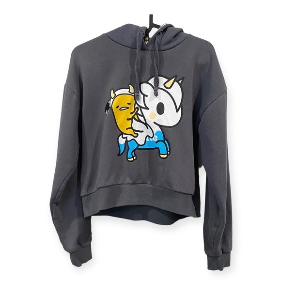 tokidoki | Tops | Tokidoki X Gudetama Sanrio Cropped Hoodie Sweatshirt ...